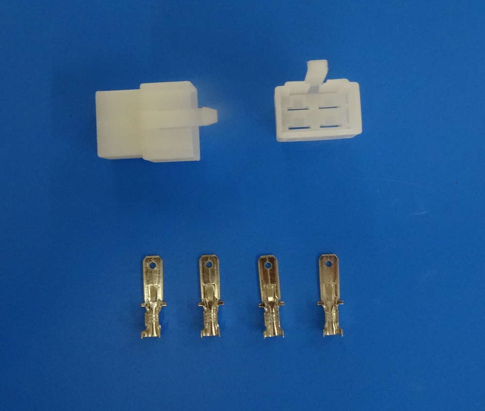 4 Way Male Locking Connector 6.3mm - Rex's Speed Shop
