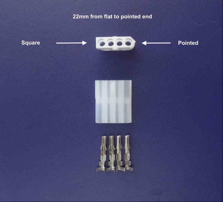 4 Way Female Molex Aprilia | Moto Guzzi | KTM Connector - Rex's Speed Shop