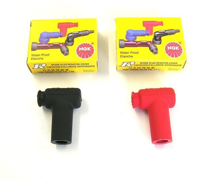 Red 14mm NGK Competition Plug Cap LB05EMH-R - Rex's Speed Shop