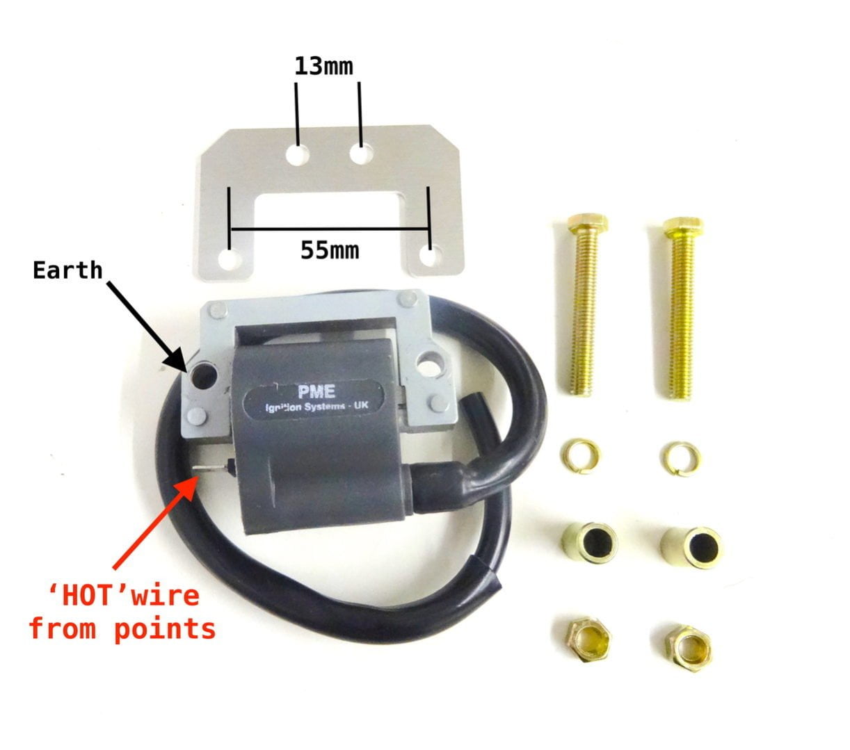 Universal Trials Bike HT Coil – 6 & 12 Volt Points Ignition – Rex's ...