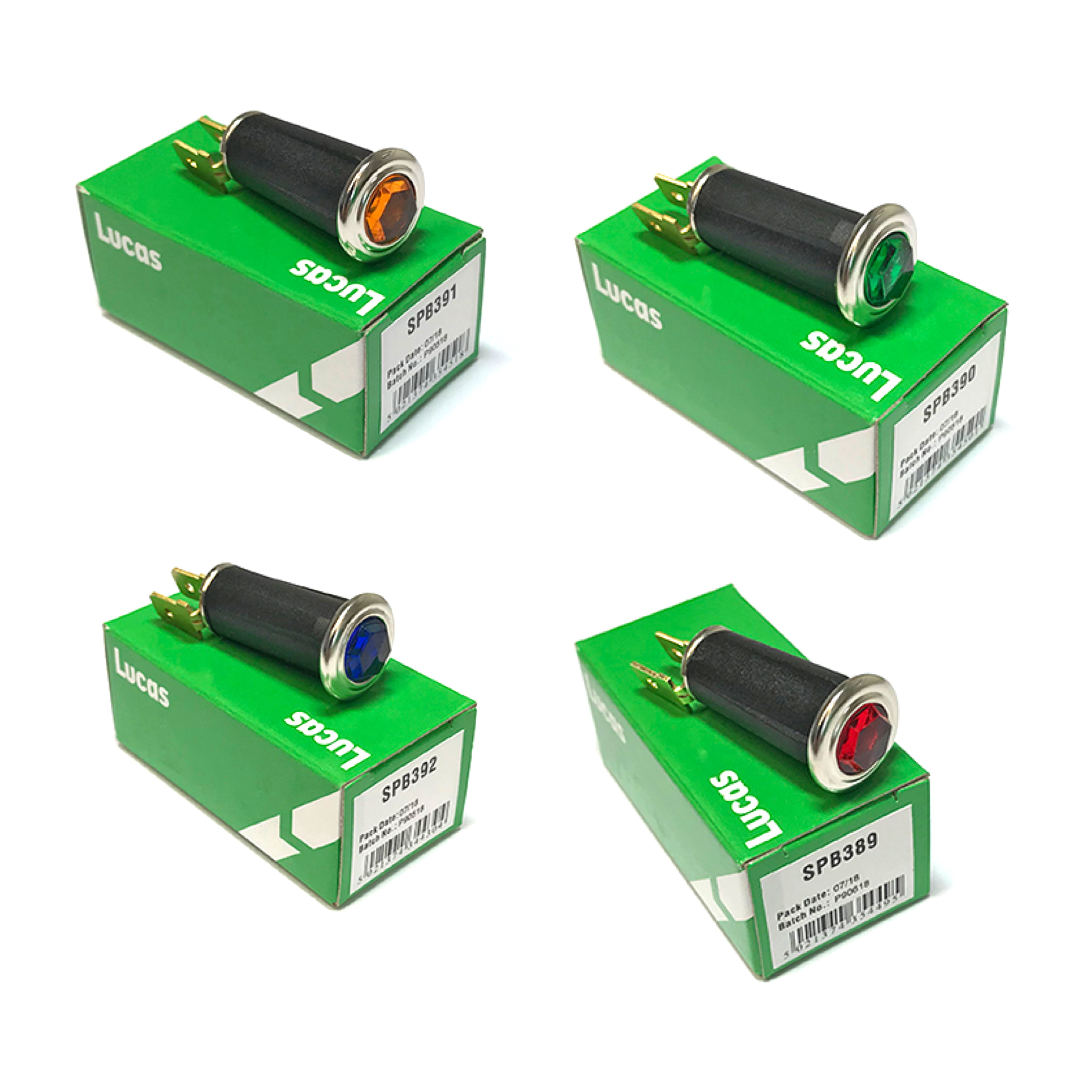 Lucas Warning Lamp Hexagonal Jewel Type - Rex's Speed Shop