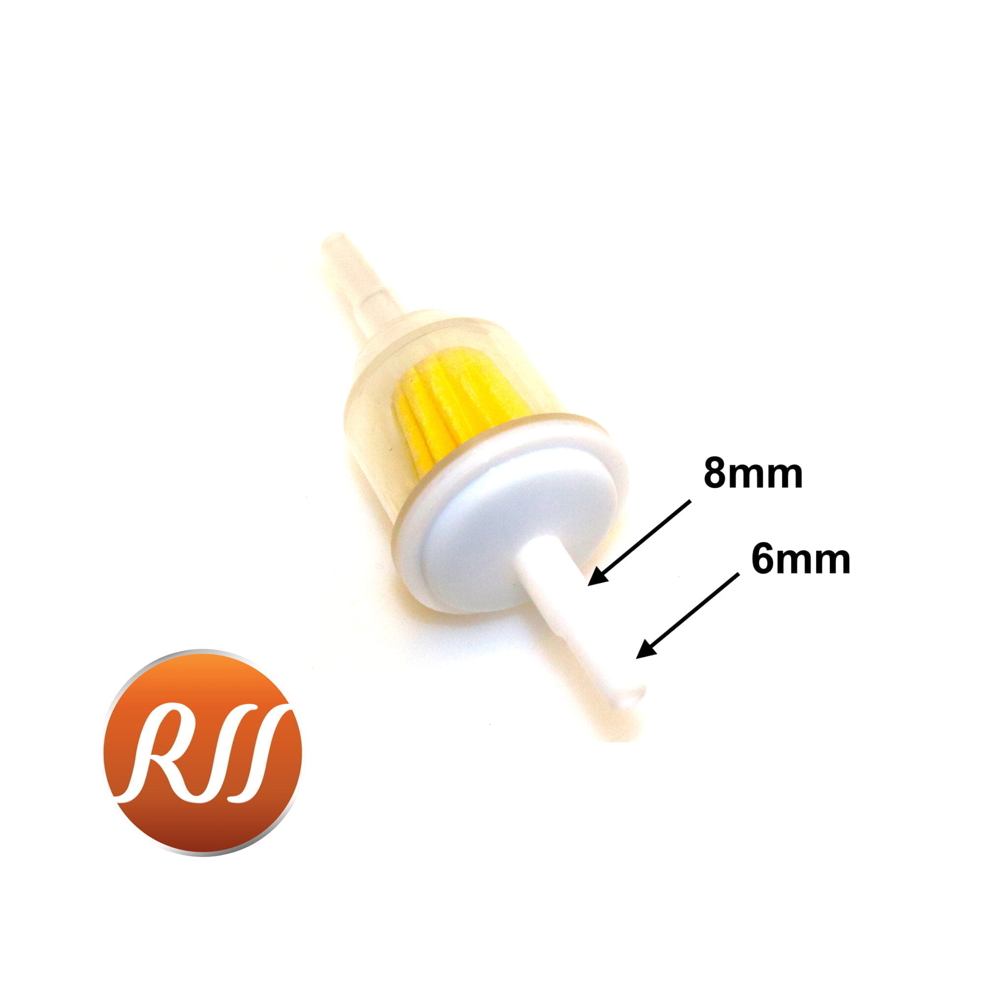 High Flow Fuel Filter 6/8mm Diameter - Rex's Speed Shop