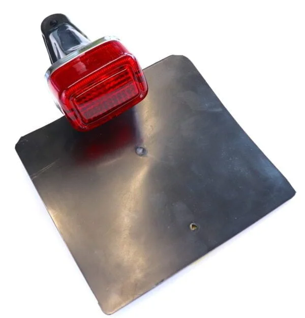 Enduro Rear Tail Lamp with Rubber Mudguard - Rex's Speed Shop