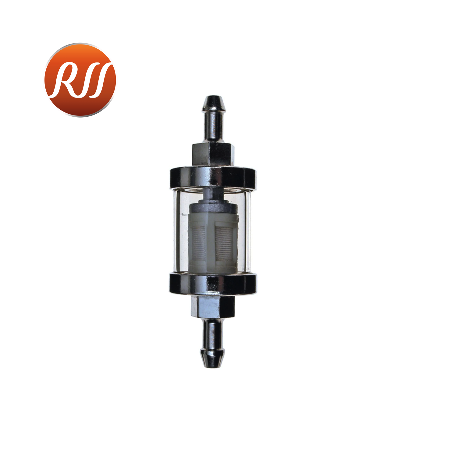 Custom Chrome Fuel Fitter 8mm - 5/16" - Rex's Speed Shop